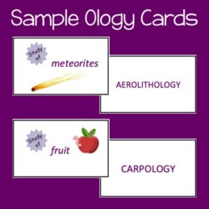 Ologies Vocabulary Activity - Science Island
