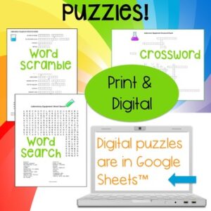 Lab Equipment Activities and Puzzles - Science Island