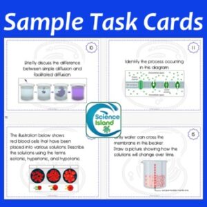 Cells Task Cards Activity for Biology - Science Island
