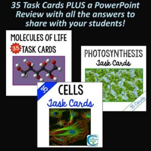 Biology Task Card Bundle - Print and Digital - Science Island