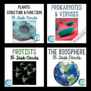 Biology Task Card Bundle - Print and Digital - Science Island