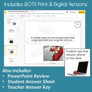 Prokaryotes and Viruses Task Cards Activity - Science Island