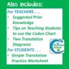 FREE Printable Codon Chart with Practice Worksheet and Diagrams ...