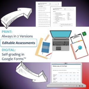 Biochemistry Activities, Bell Ringers, and Assessments - Science Island